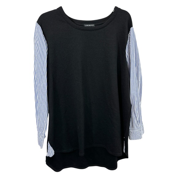 Lane Bryant | Tops | Lane Bryant Plus Size 2224 Top Navy Blue Long ...